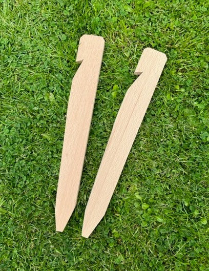 Wooden Marquee/Tent Pegs, Camping, Scouts and Guides - 15 inch/38cm ...