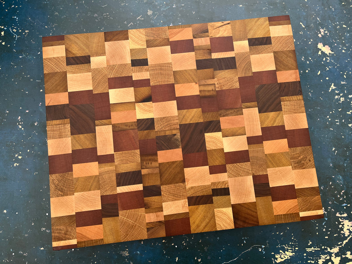 Multi Wood End Grain Board – The Chopping Block Shop