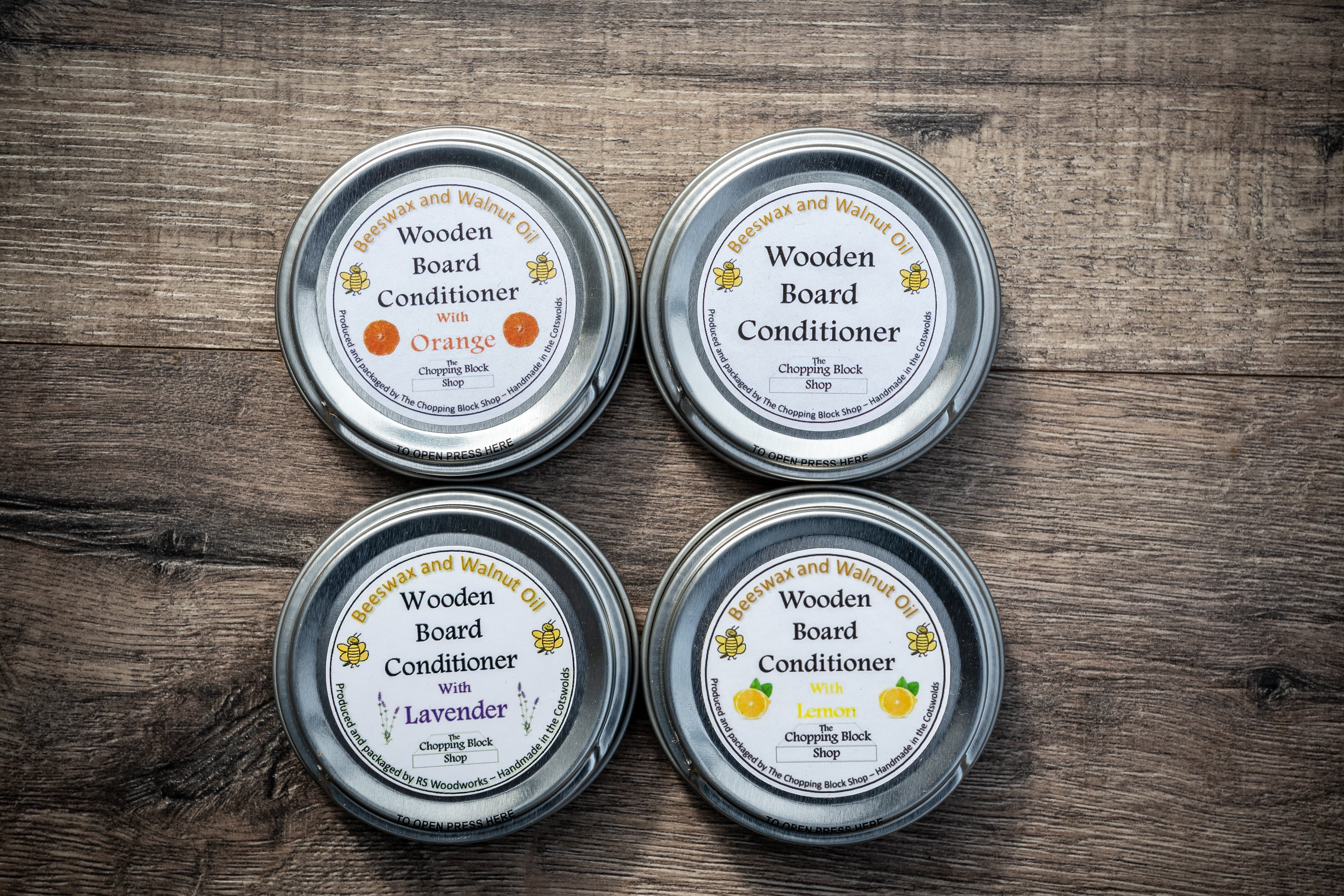 Beeswax & Walnut Oil Chopping & Cutting Board Wax - 100% Food Safe ...